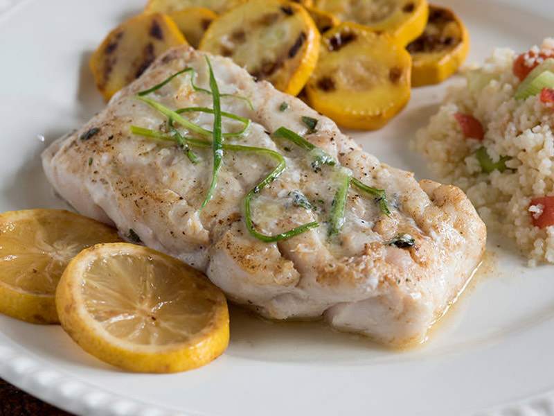Pan Seared Tilefish with Garlic, Herbs and Lemon | Tilefish Recipes
